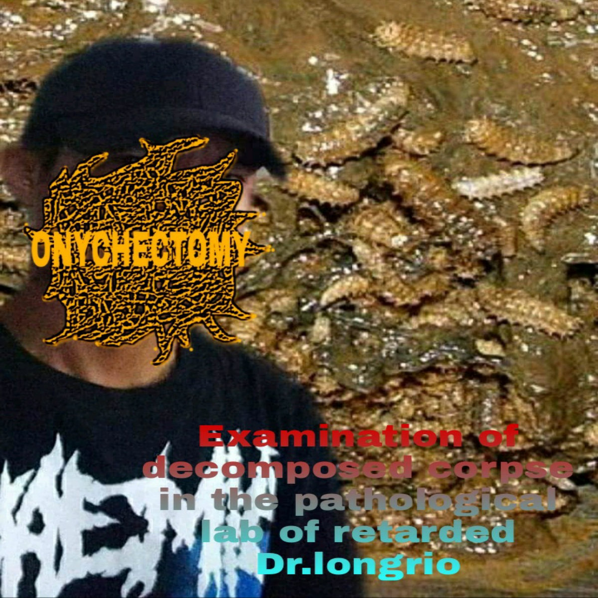 Examination of a decomposed corpse in the pathological lab of retarded ...