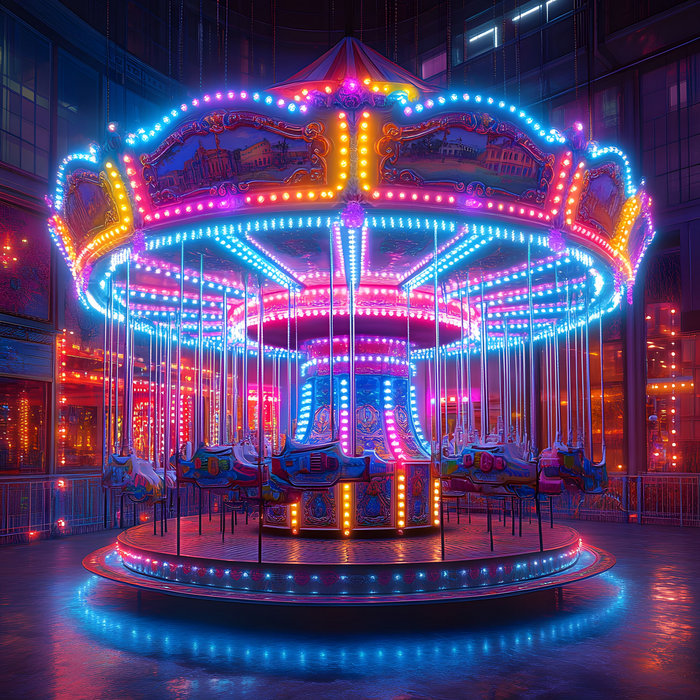 Neon Carousel | Dazzle Bloom