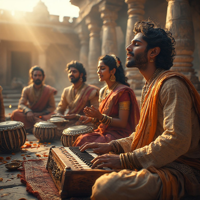 Joyful Indian Music | Raga Kafi | Tabla & Flute Medley | Traditional ...