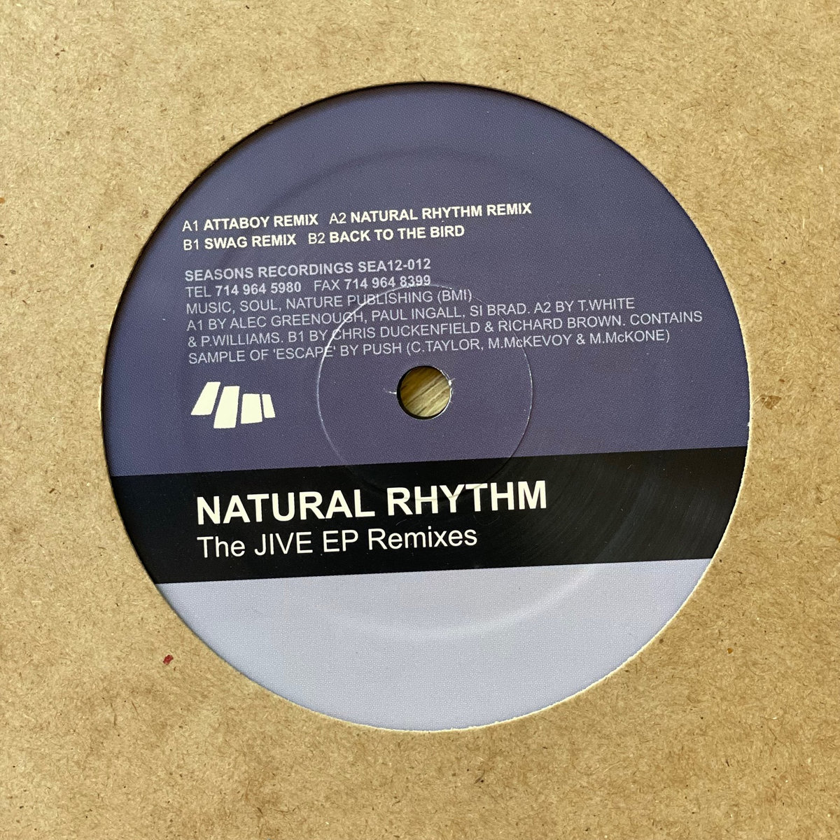 Natural Rhythm 'The Jive EP Remixes' | Seasons Recordings