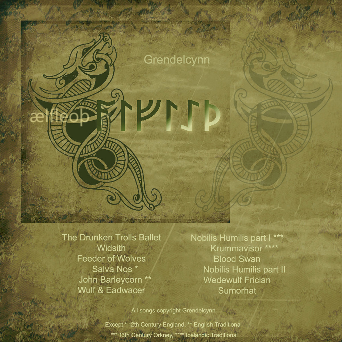 ælfléoð - Music of the Ancient Anglo-Saxon Lyre | Grendelcynn