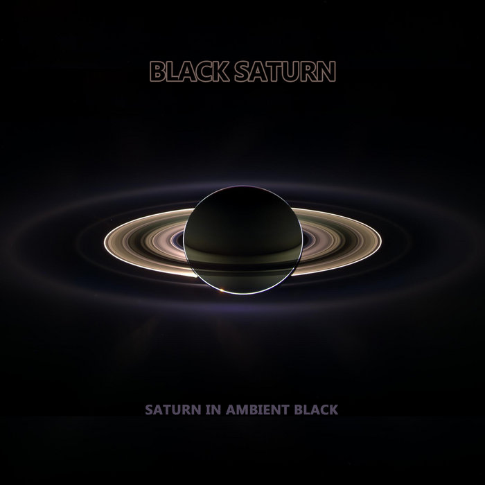 Saturn in Ambient Black | Black Saturn | LOUDsilence