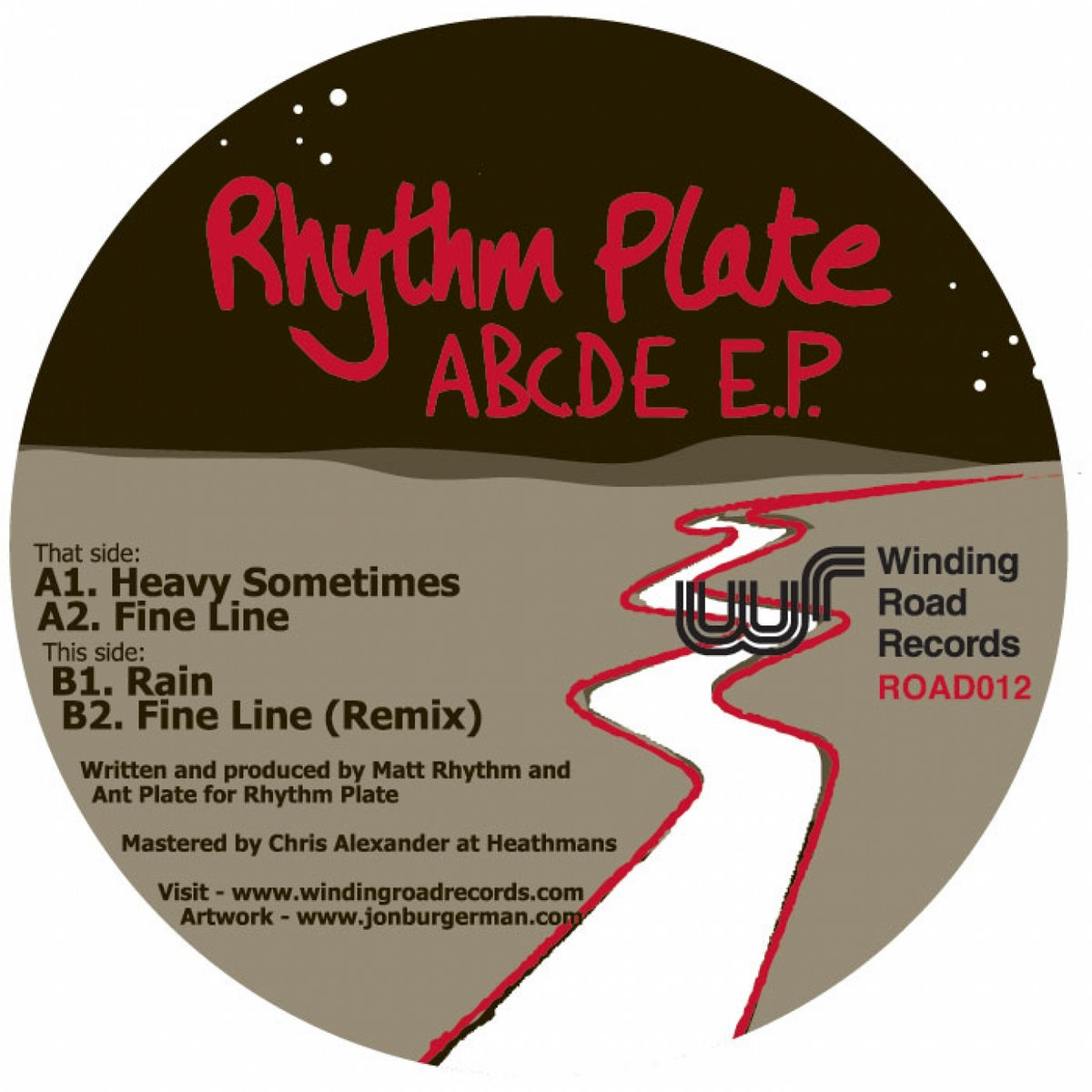 Rhythm Plate - ABCDE EP | Rhythm Plate | Winding Road Records