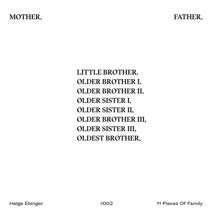 11 Pieces Of Family | Helge Ebinger | Mutualism