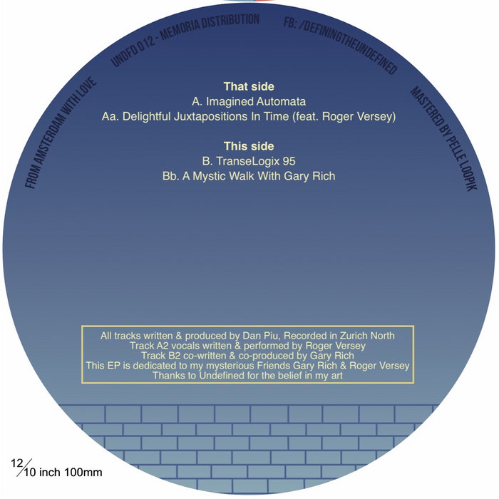 Dan Piu - Fantasy Juxtaposition EP - Undefined Records | Dan Piu | Dan ...