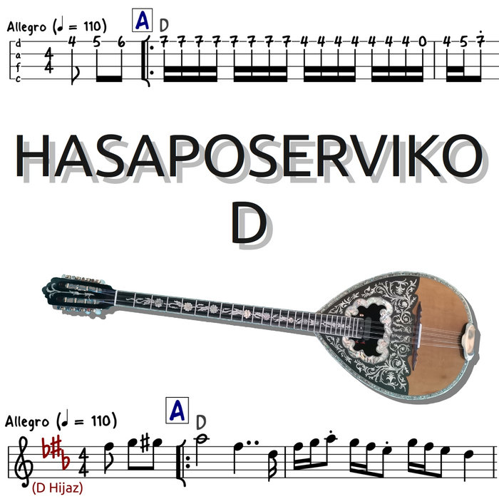 Hasaposerviko D | Greek Bouzouki Instrumental | Viktor's Tabs & Notations