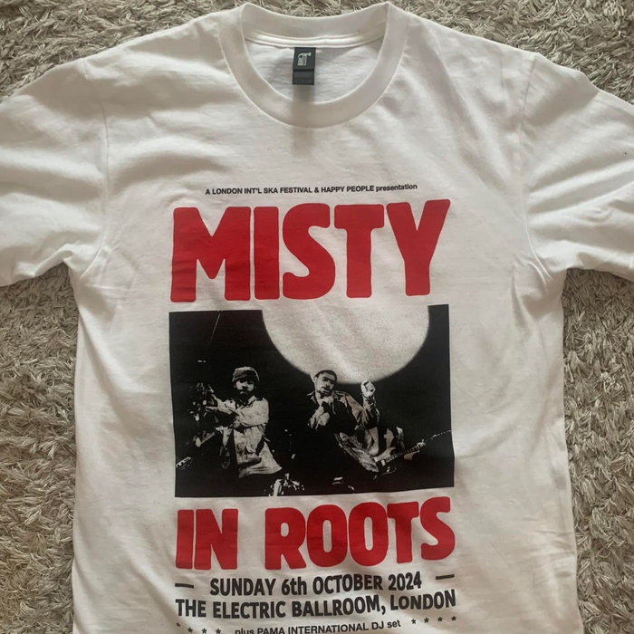 Official Misty In Roots London t-shirt | London Intl Ska Festival