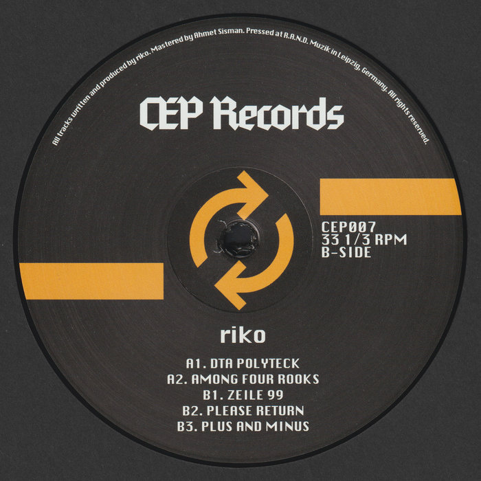 CEP007 | DTA Polyteck | riko | CEP Records