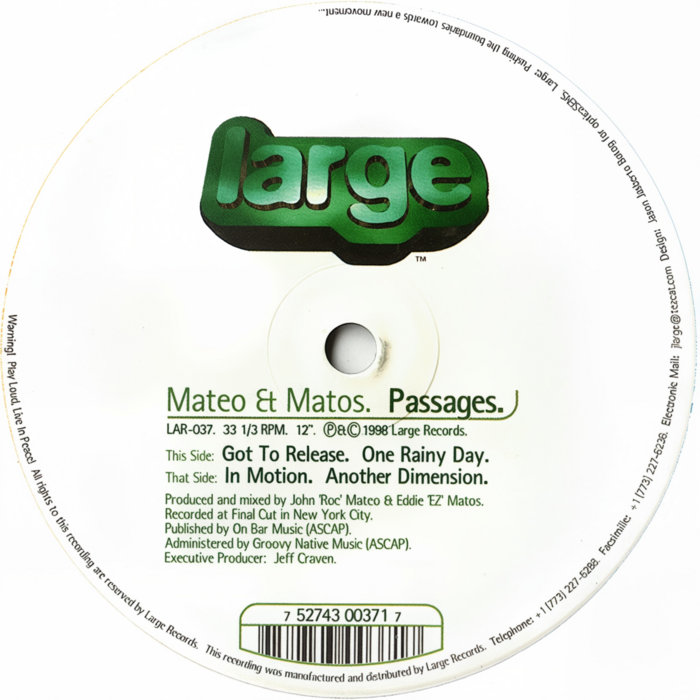 Passages | Mateo and Matos | Large Music