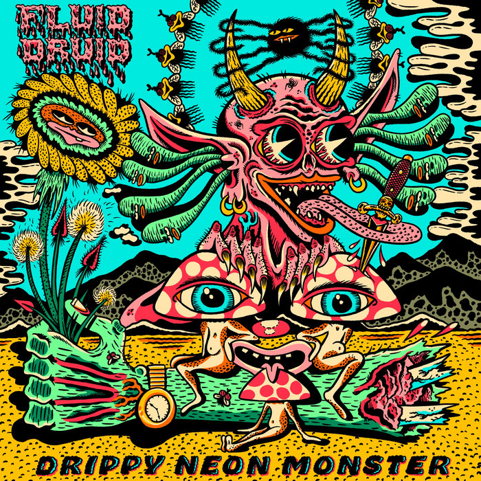 Drippy Neon Monster | Fluid Druid