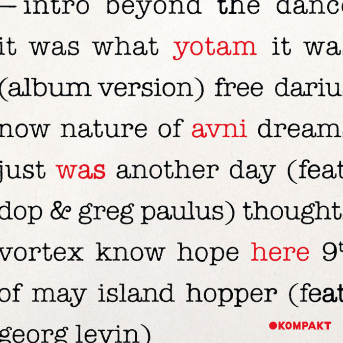 Kompakt Unreleased Remixes | Yotam Avni