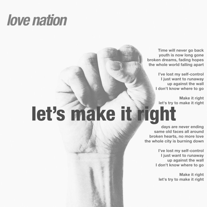 Let's Make It Right | Love Nation | Fred Ventura