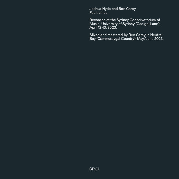 Fault Lines | Joshua Hyde & Ben Carey