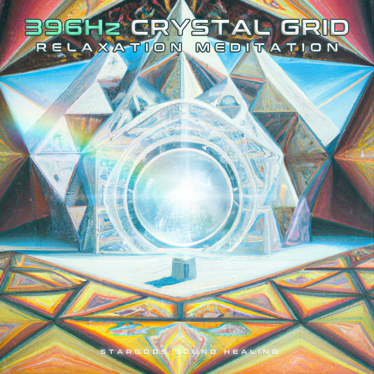 396Hz Crystal Grid Relaxation Meditation | stargods Sound Healing