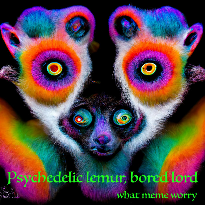 Psychedelic Lemur, Bored Lord | What Meme Worry