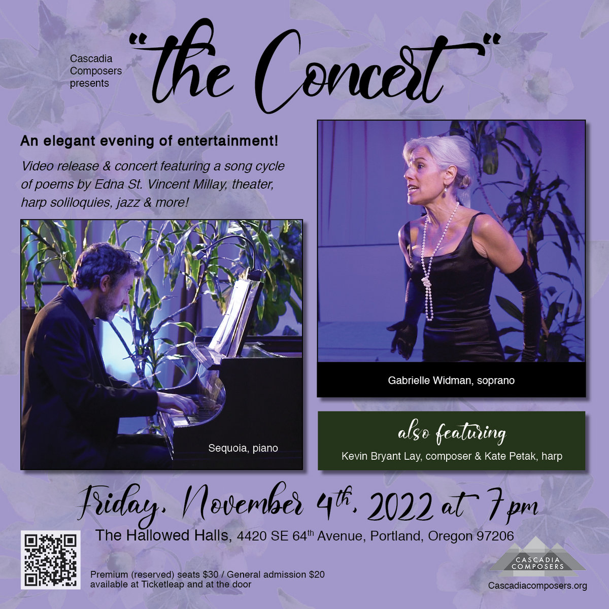 The Concert - a song cycle of six poems by Edna St. Vincent Millay ...