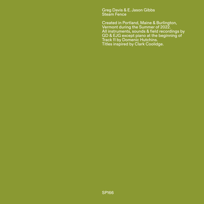 Steam Fence (digital release) | Greg Davis & E. Jason Gibbs | Greg Davis