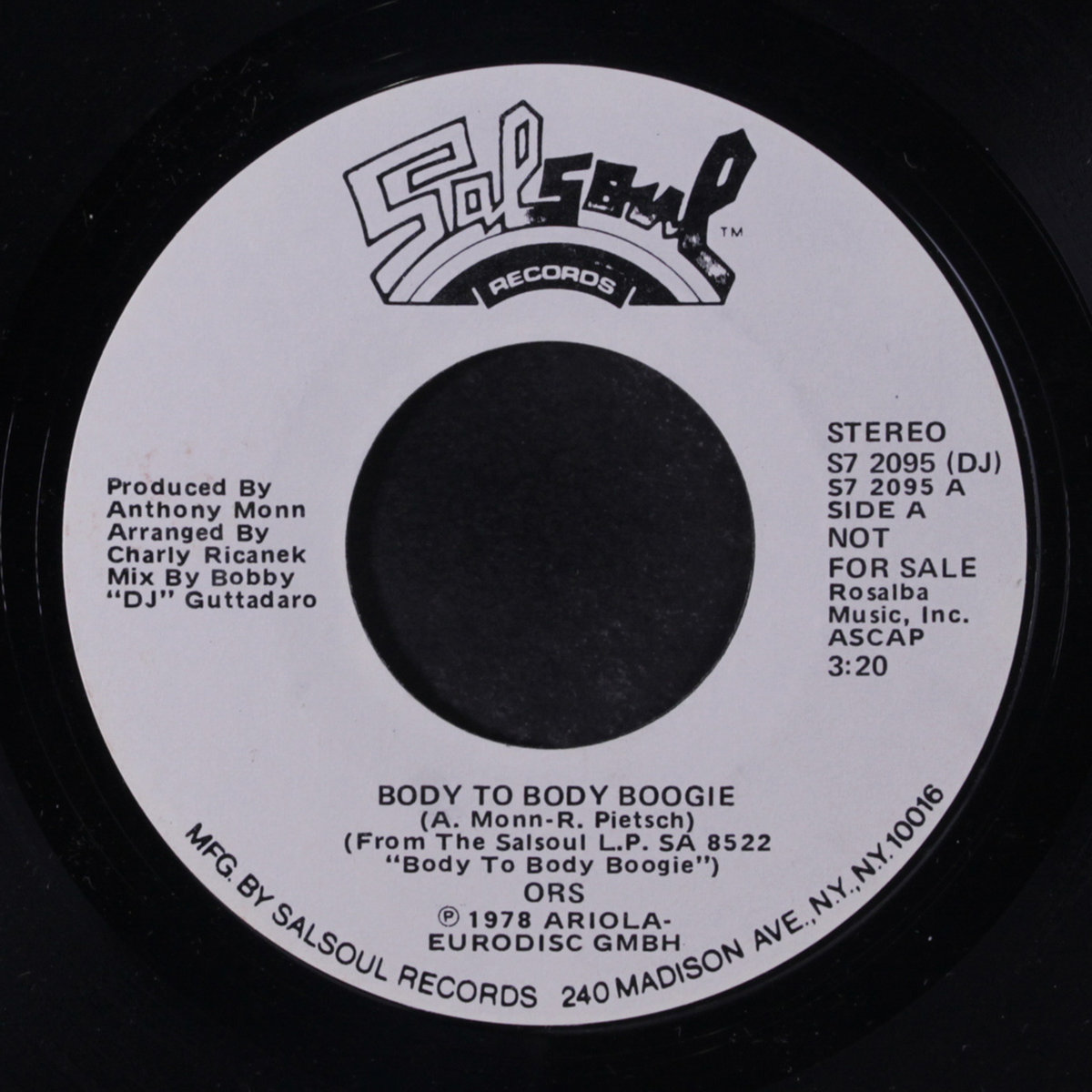 O.R.S. - Body To Body Boogie (Sould Out & The Funk District Edit ...