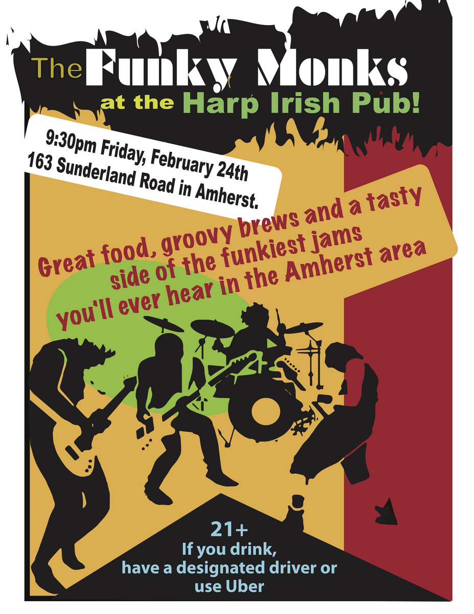 Live at The Harp Irish Pub | The Funky Monks