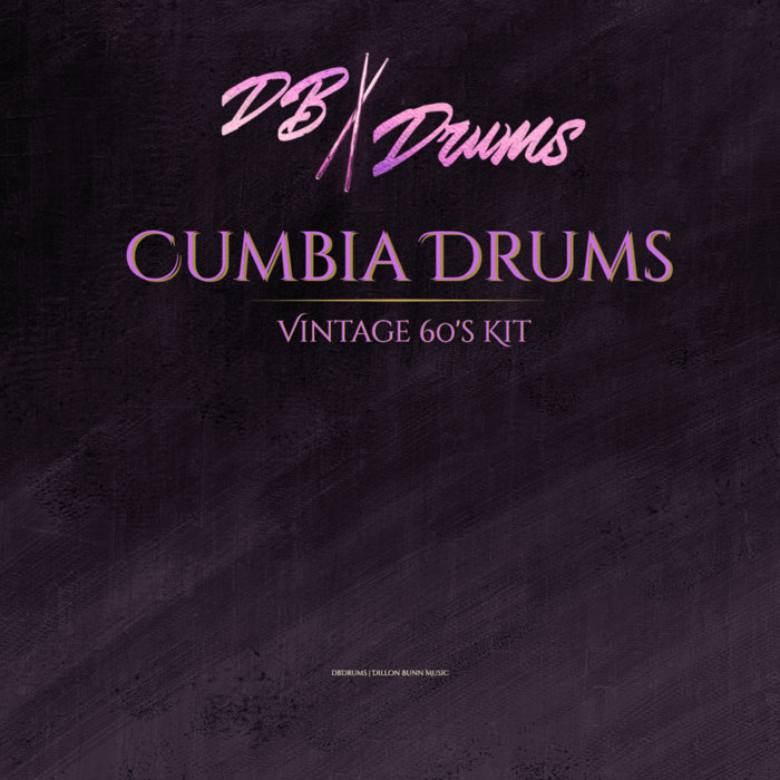 Cumbia Drums | Vintage 60's kit | 90 - 99 BPM | DbDrums