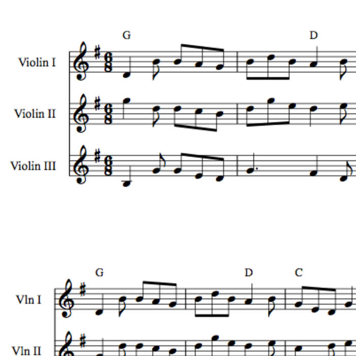 Out on the Ocean Fiddle Harmonies Sheet Music | Celtic Fiddle Music ...