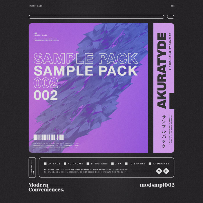 Sample Pack 002 | Akuratyde | Modern Conveniences
