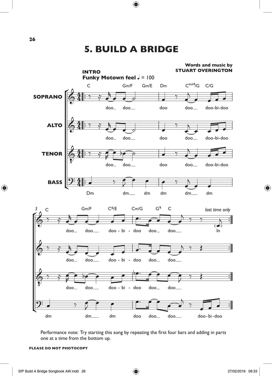 Build a bridge | Serafine Chamber Choir | Sing for Pleasure