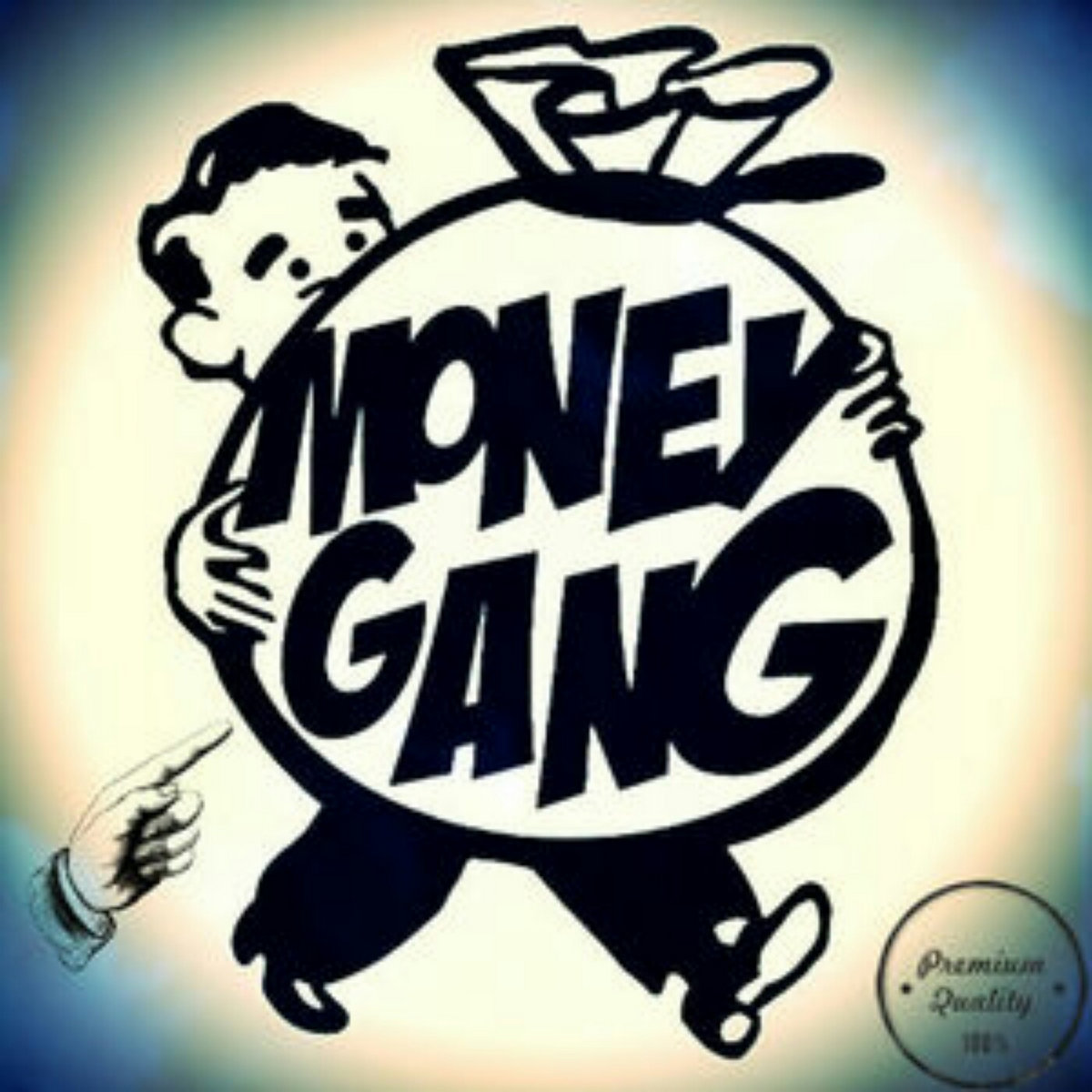 Money Gang Logo AR Money Gang Oversized Tee AR GANG
