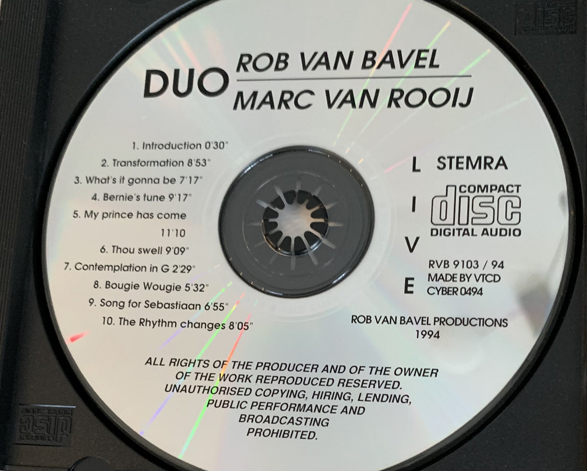 Bernie's Tune | Duo Rob van Bavel/Marc van Rooij | Rob van Bavel