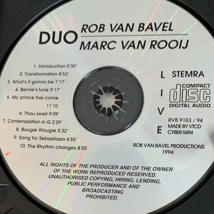 Bernie's Tune | Duo Rob van Bavel/Marc van Rooij | Rob van Bavel