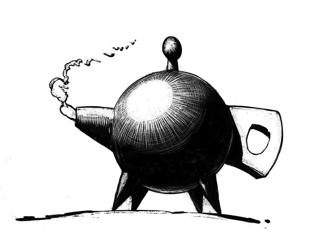 Lazy Smokin Drinkin Paint Sniffer | Art Lessing