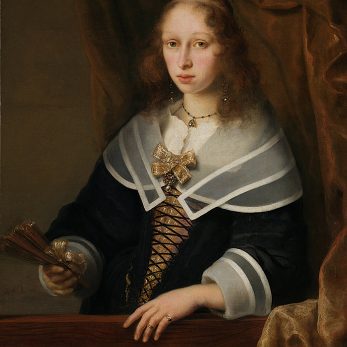 Portrait of a Lady with a Fan | Mike Lazarev
