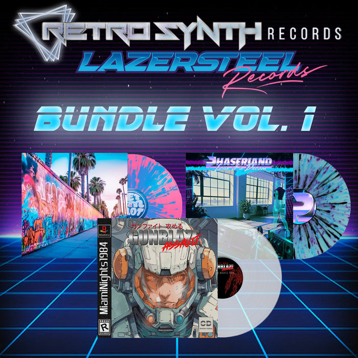 RetroSynth Lazersteel Records Bundle Vol. 1 | Miami Nights 1984, Phaserland, Let Em Riot ...