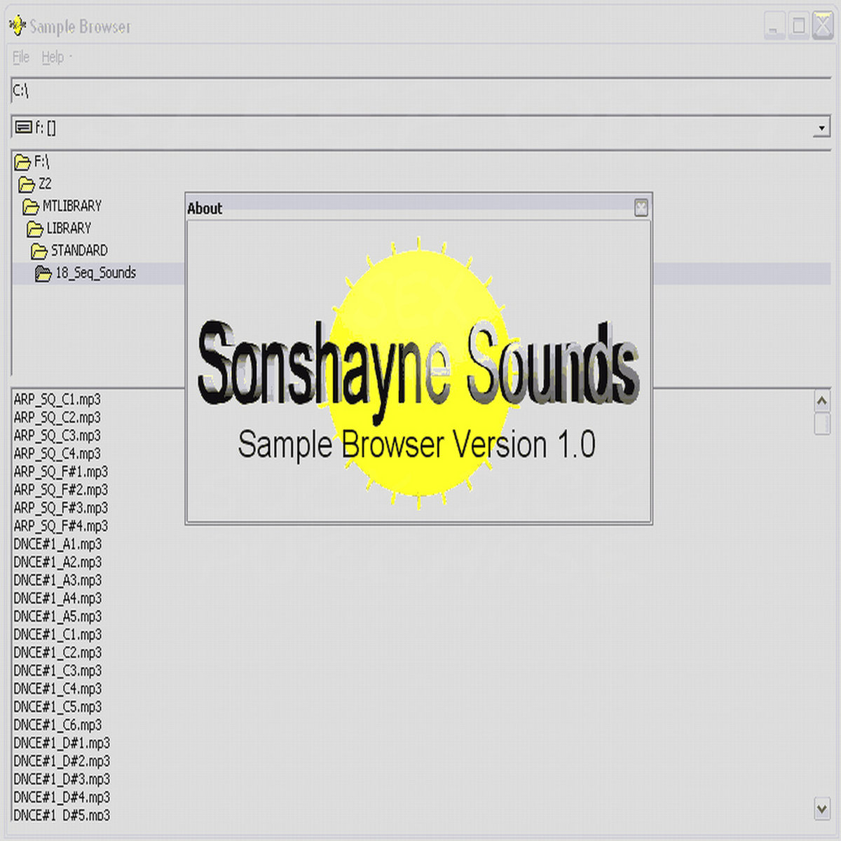 Sample Library Browser | Sonshayne Sounds