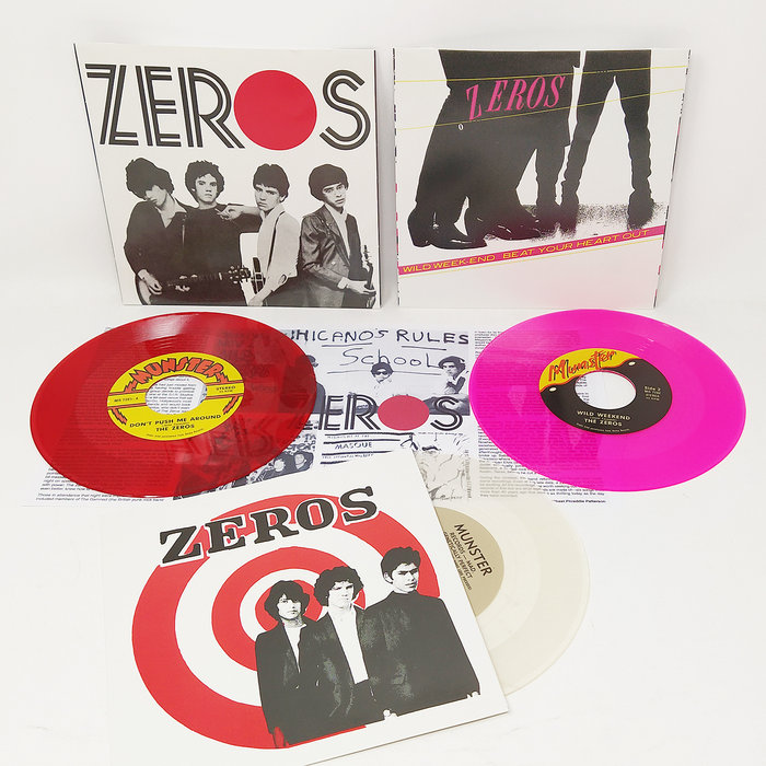 3x7" Singles Pack | THE ZEROS | Munster Records