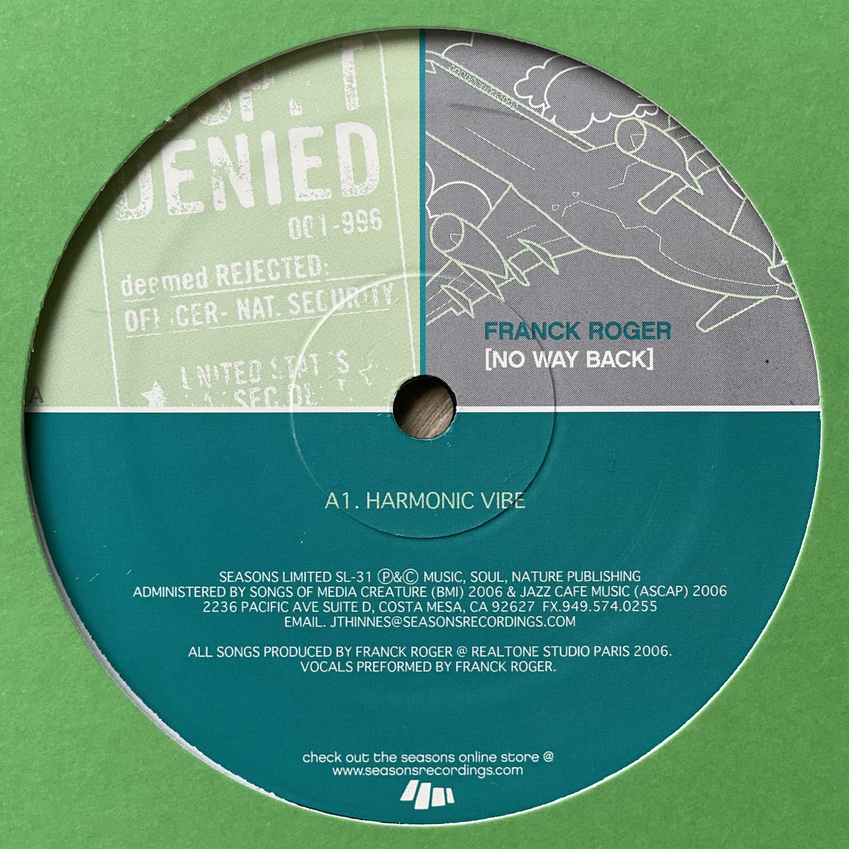 Franck Roger 'No Way Back' | Seasons Recordings
