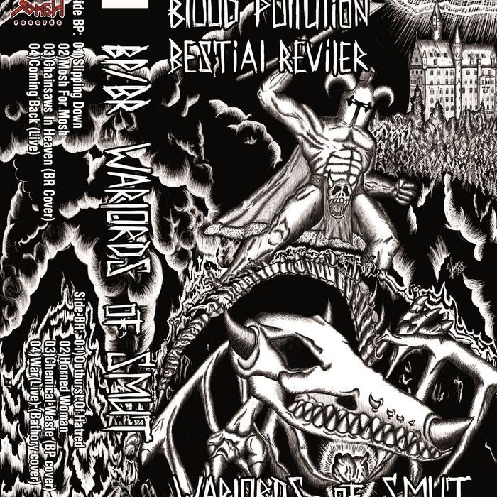 SPLIT: Blood Pollution/Bestial Reviler ‎– Wariords of Smиt | ZOMBIE RECORDS
