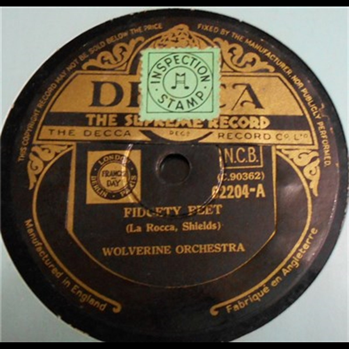 Fidgety Feet Royal Garden Blues | The Wolverine Orchestra