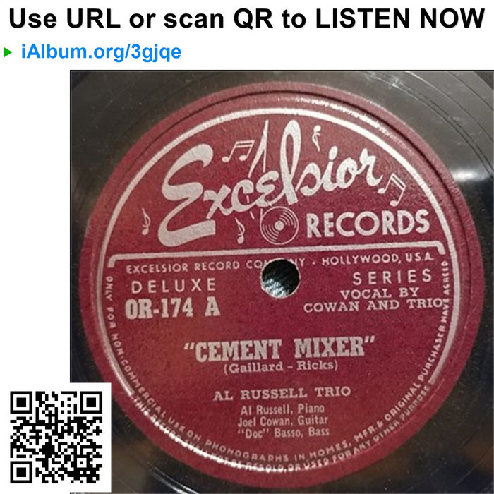 Cement Mixer I Must Forget About You | Al Russell Trio | Al \"Stomp ...