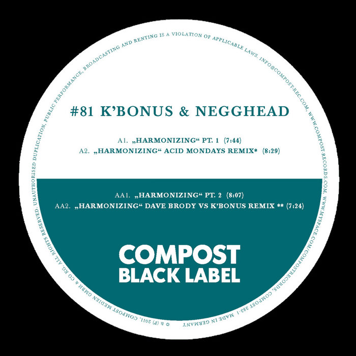 Compost Black Label #81 | K'Bonus & Negghead | Compost Records