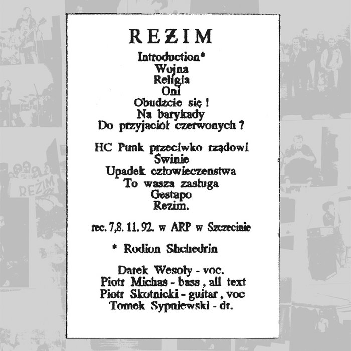 REŻIM - Reżim LP/CD | Black Wednesday Records