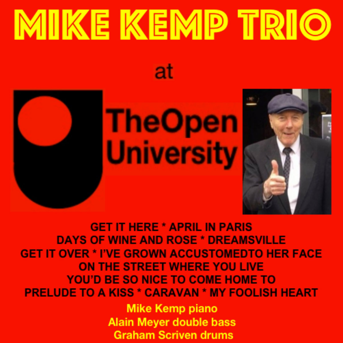 MIKE KEMP TRIO at The Open University | Mike Kemp