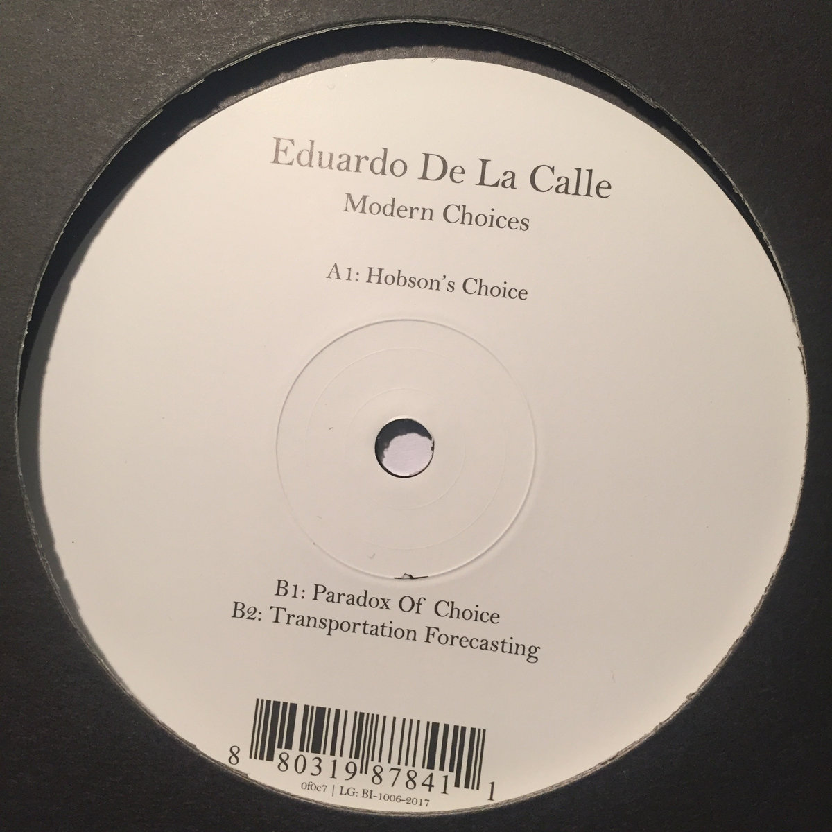 Modern Choices | Eduardo De La Calle | Forbidden Colours Diskoetxea