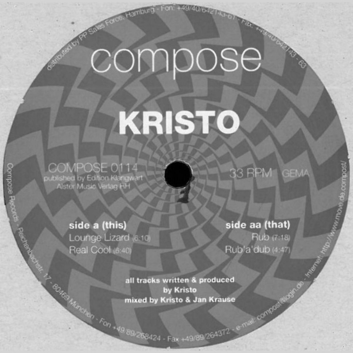 Lizard Lounge Kristo Compost Records