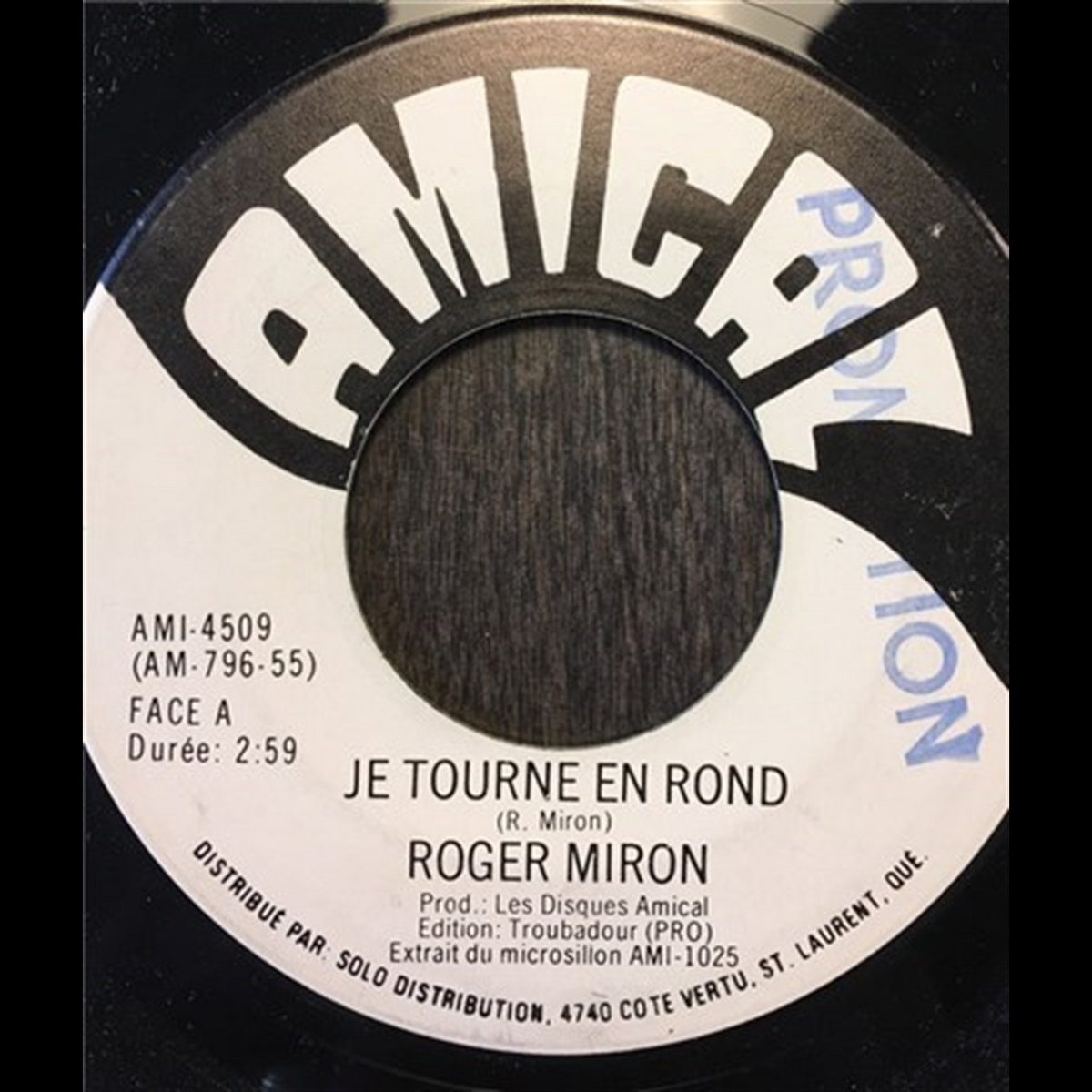 Je Tourne En Rond Mon Amie Du Bout Du Monde | Roger Miron
