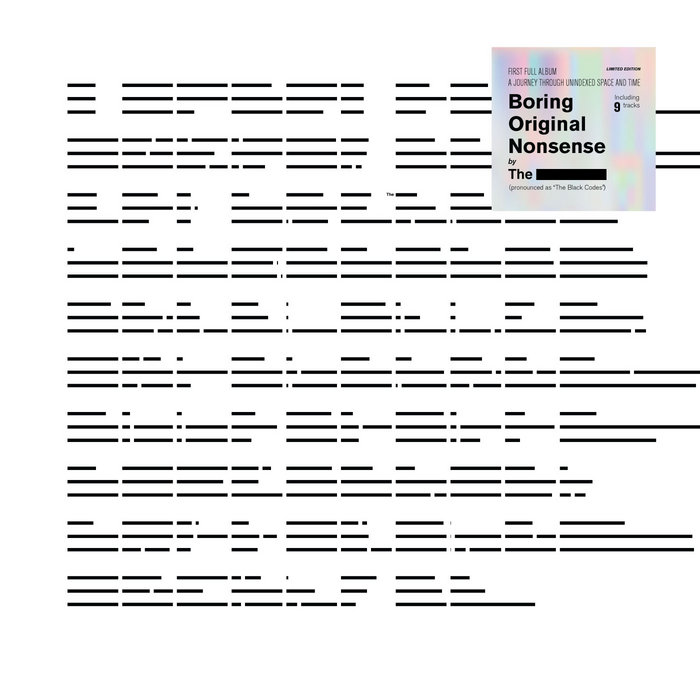 Boring Original Nonsense | The | The Black Codes