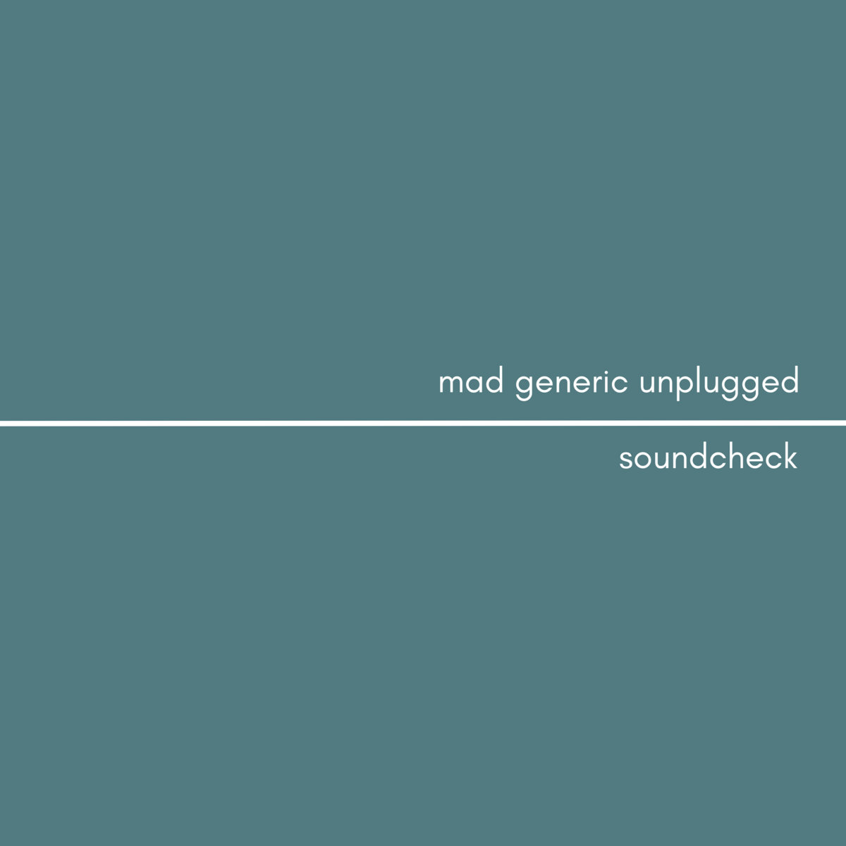 Mad Generic Unplugged | Mad Generic