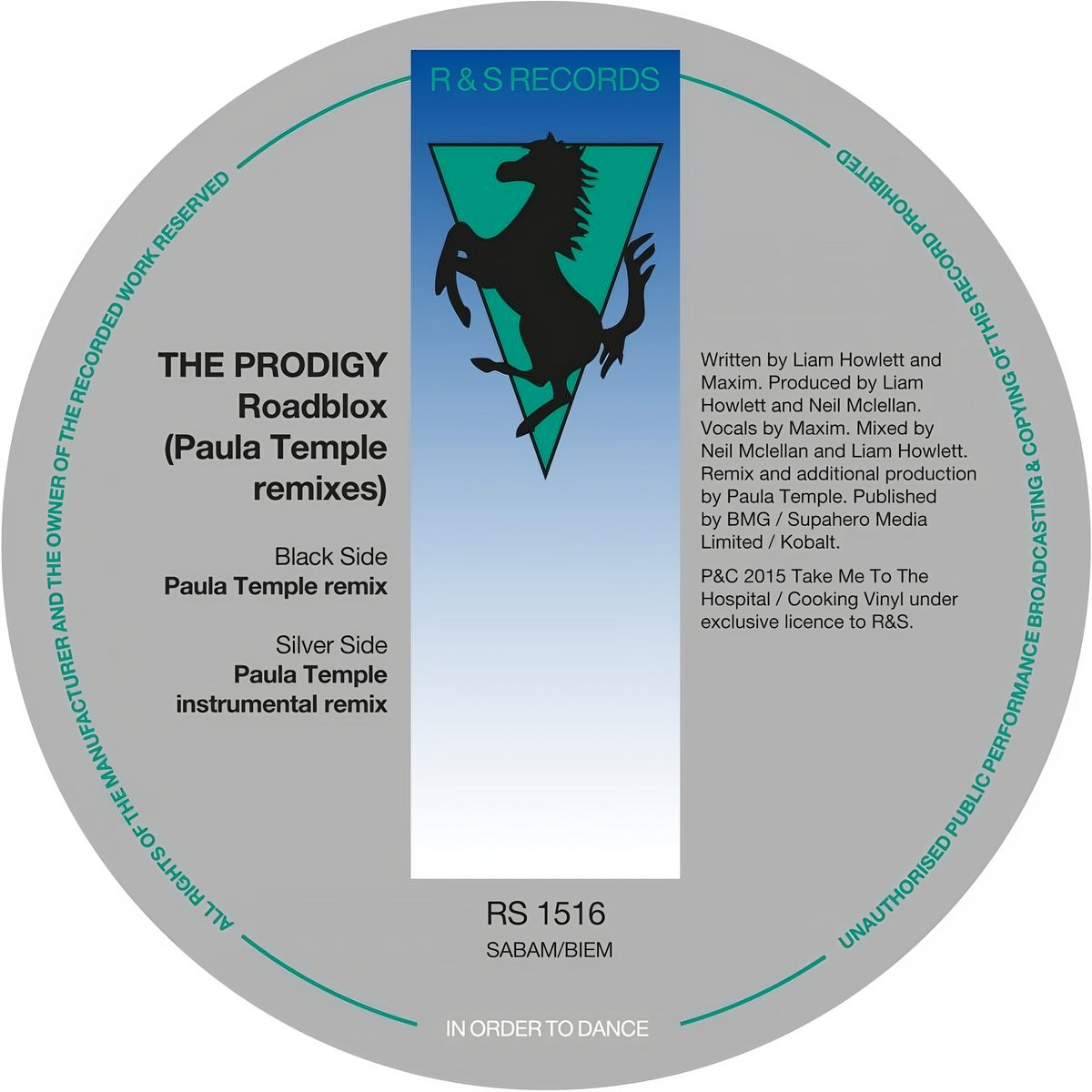 THE PRODIGY Roadblox (Paula Temple Remixes) Vinyl | The Prodigy | Noise ...