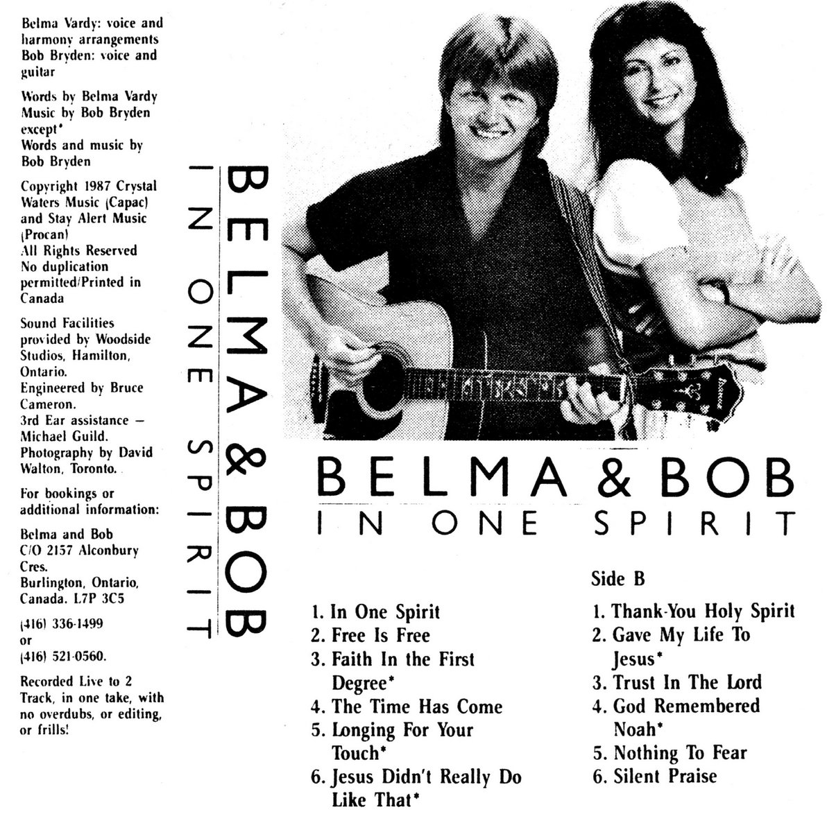 'In One Spirit' (1987) - Belma Vardy and Bob Bryden | Bob Bryden