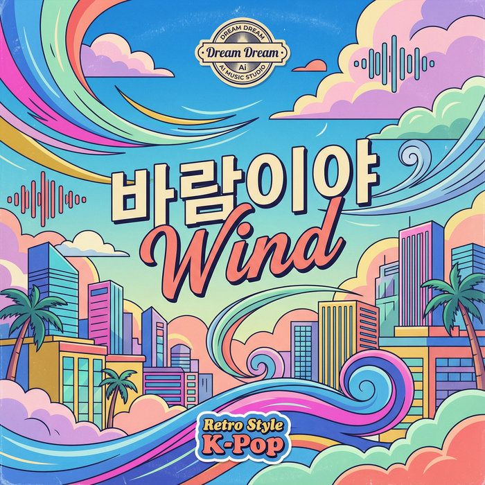 K-Pop Retro Style 0001 바람이야 | Dream Dream Music Studio